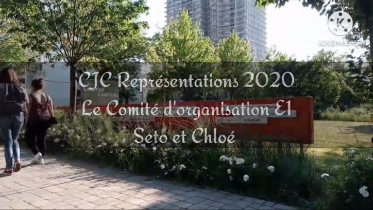 Le Comité d’organisation épisode 1 – CJC Représentations 2020